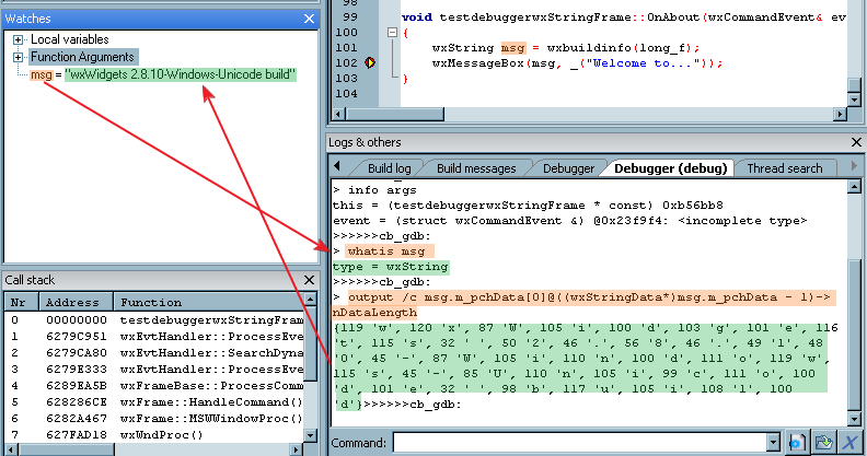 Debugger Scripts Code Blocks